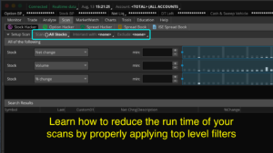 Thinkorswim Scans Top Level Filters - Hahn-Tech, LLC